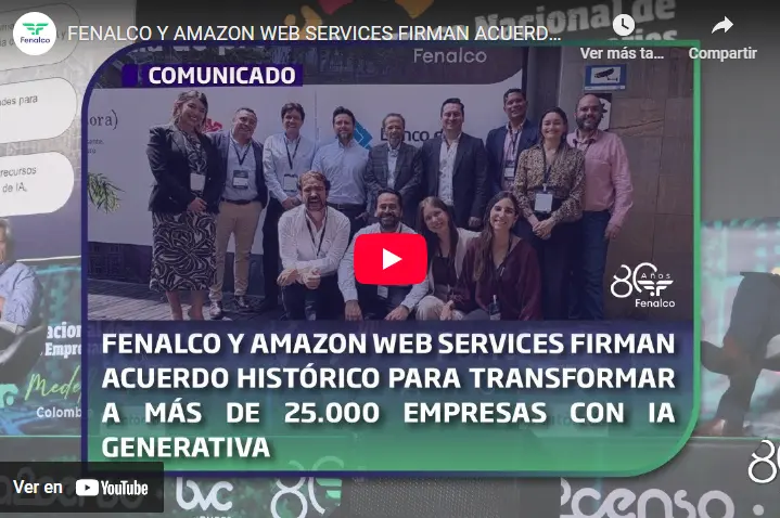 Fenalco y Amazon web services firman acuerdo histórico para transformar ...